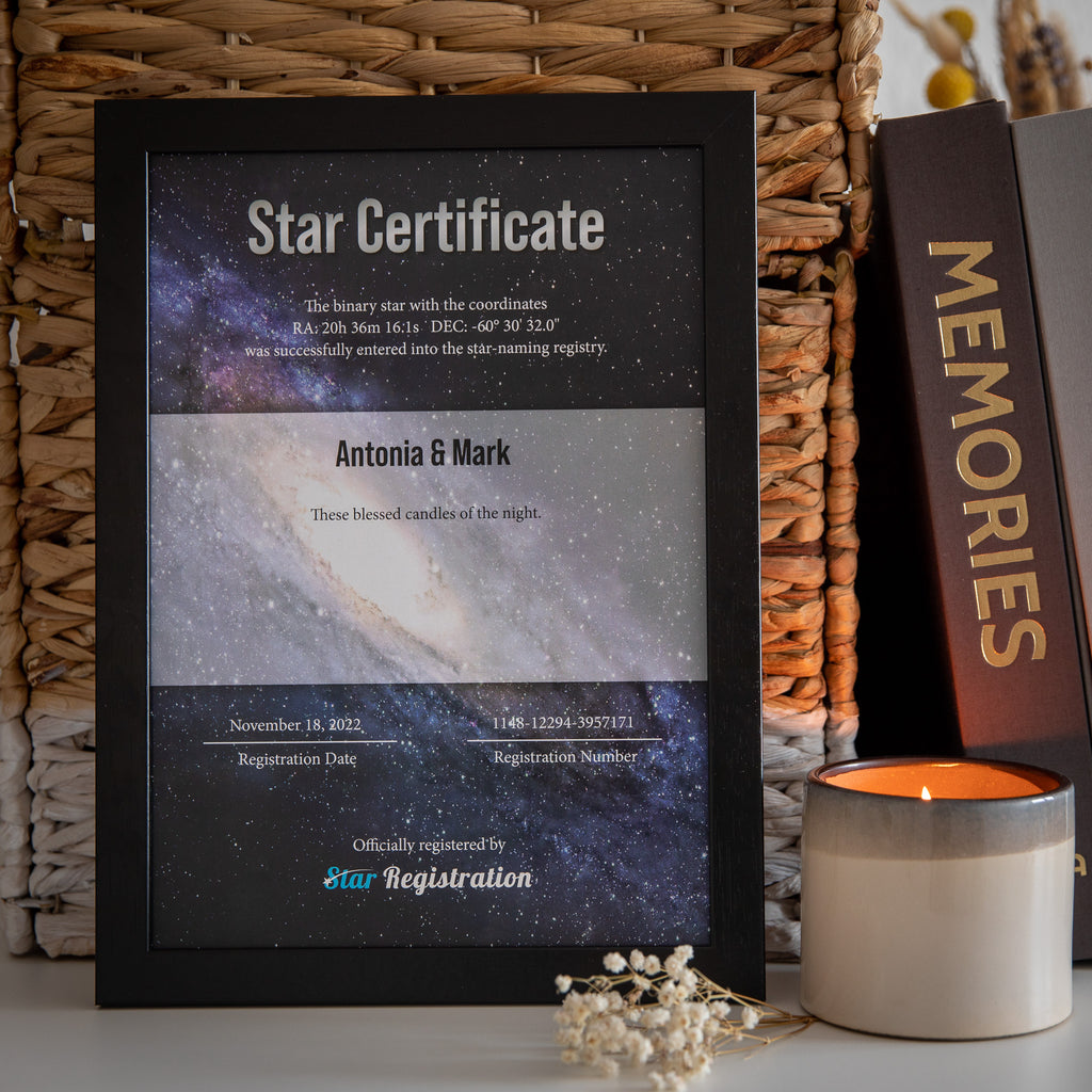 Memorial Star - A Celestial Memorial Gift to Honor and Remember Loved Ones